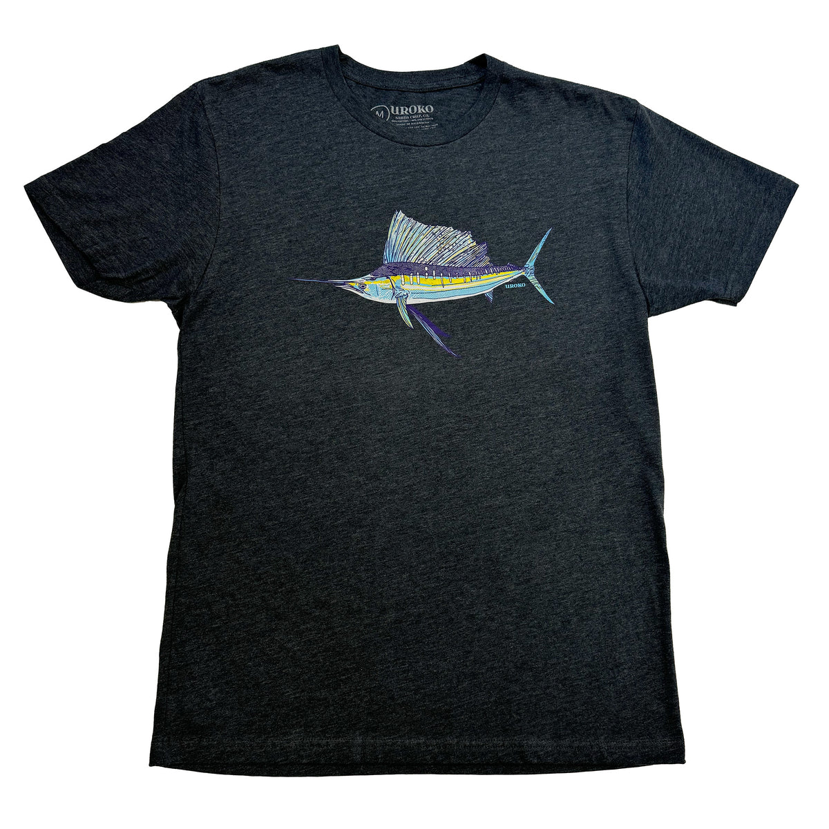 Sailfish T-Shirt in Charcoal – UROKO
