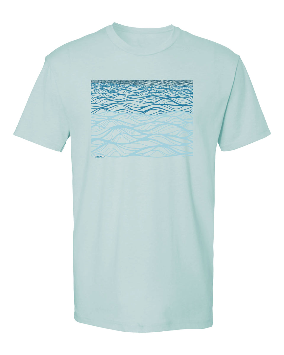 Calming Seas Short Sleeve T-Shirt in Mint – UROKO