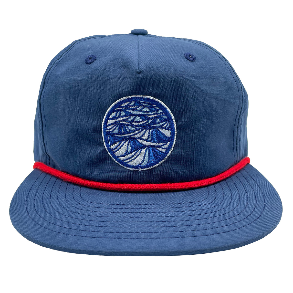 Pacific Swell Hat in Navy/ Red Rope Detail | UROKO