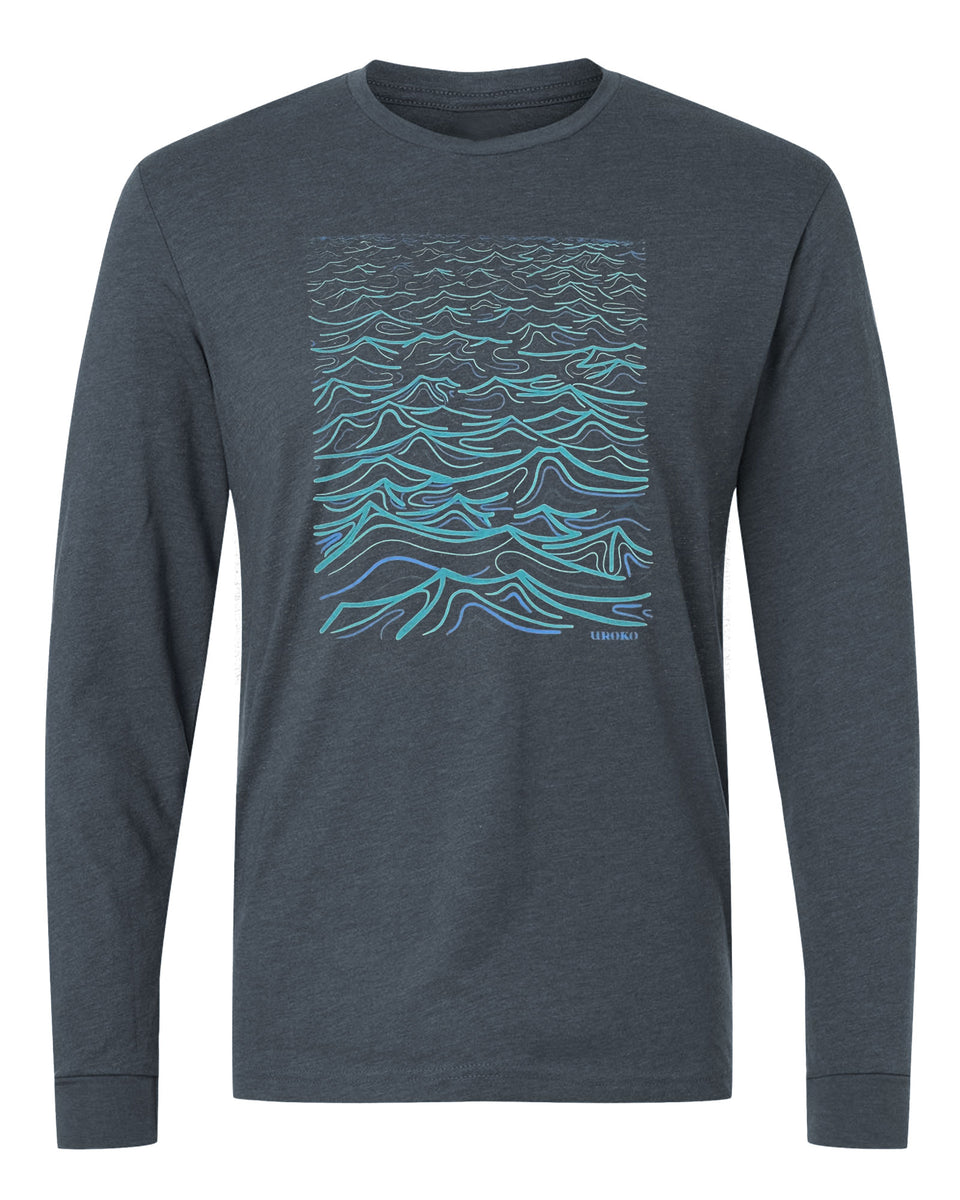 Moonlight Long Sleeve T-Shirt Dark Heather Grey | Uroko – UROKO