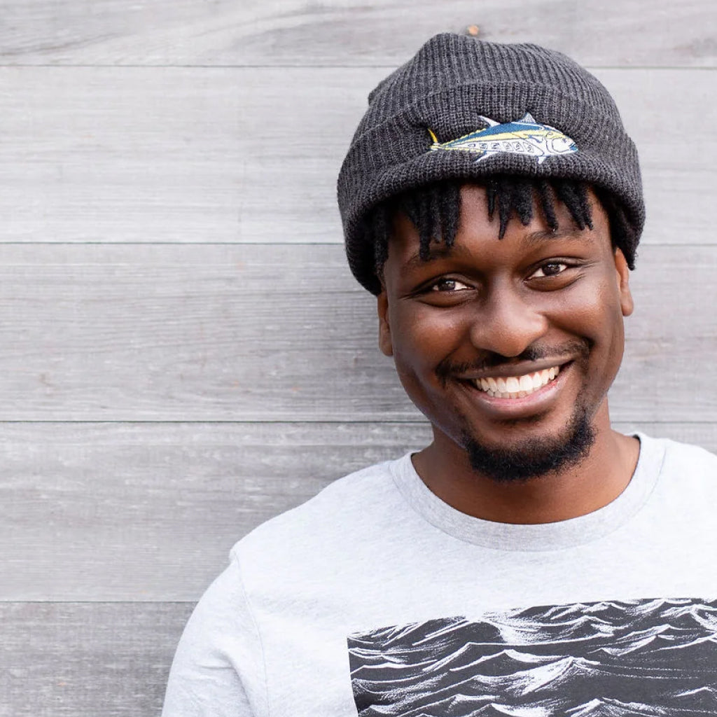 Wear tees and hats that show your love for fishing and riding waves ...